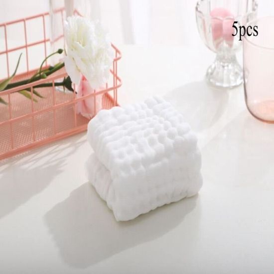 Mousseline 6 couches coton doux bébé serviettes 5 pièces/lot bébé ...