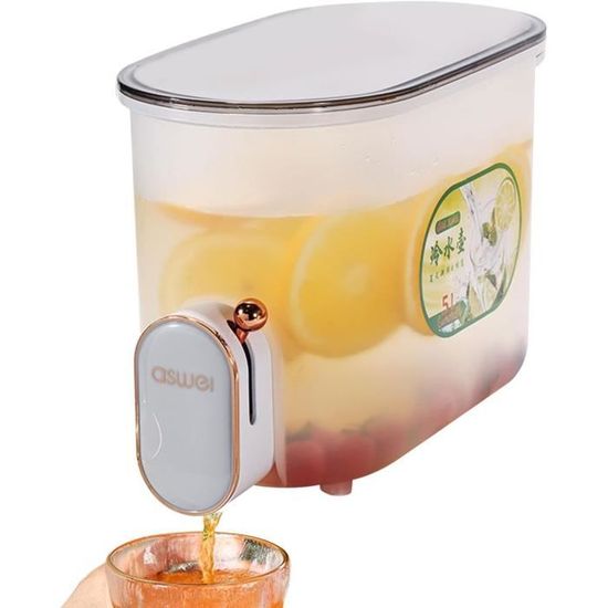 Distributeur Eau Boisson Frigo Fontaine Punch Bonbonne En Verre Avec ...