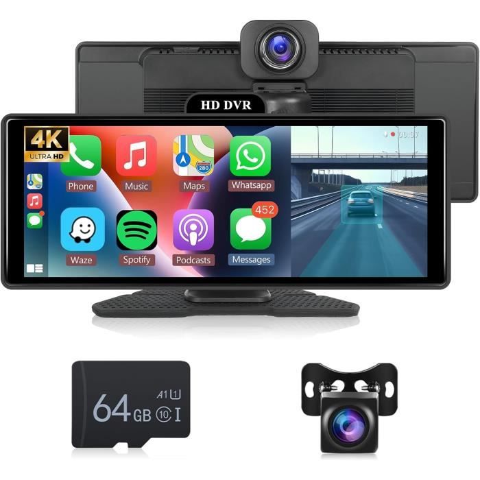 4K Moniteur Portable Autoradio Ecran Carplay Android Auto Display ADAS ...