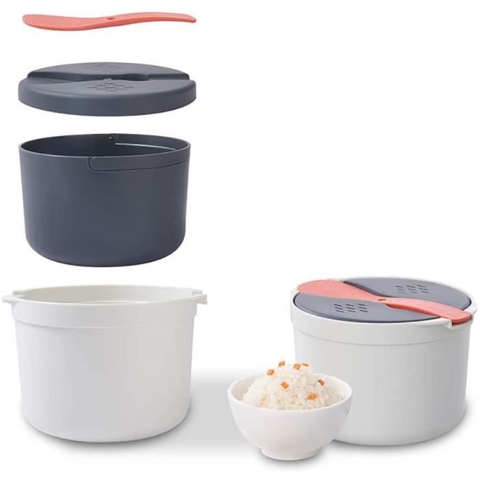 Cuiseurs à riz micro-ondes, multifonctionnel 2l, avec couvercle de ...