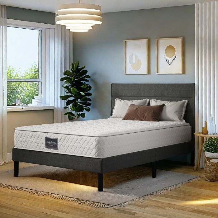 Matelas 90x200 cm LEWW - Matelas à ressorts - Ép 25 cm - Matelas ...