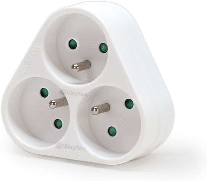 Triplite Bloc Multiprise 3 Prises en Triangle,3 X 16A 2P+T,Sécurité ...