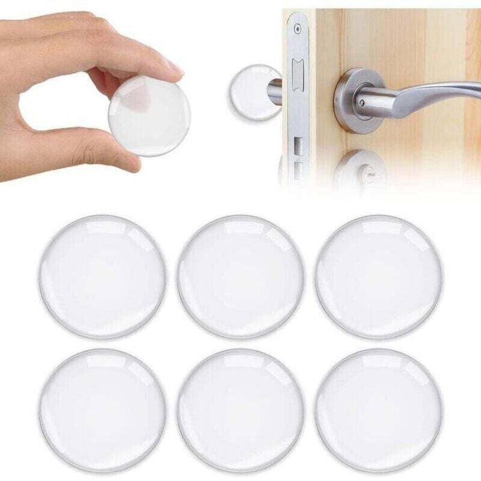 Butoir de porte mural, 6PCS butoir de porte en silicone auto-adhésif ...