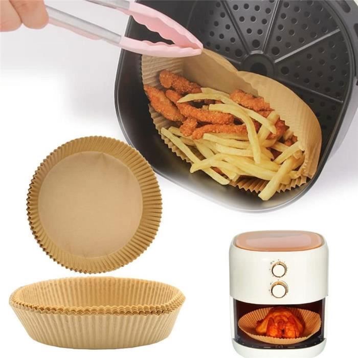 50Pcs Air Fryer Disposable Paper Liner,6.3 inch Round Parchment Paper ...