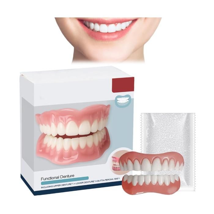 Kit de Prothèse Dentaire Amovible en Silicone Souple, Dentier Complet ...