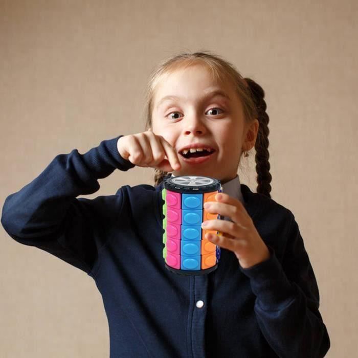 Atyhao cylindre de tour de puzzle cubique Puzzle 3D Cube Puzzle tour ...