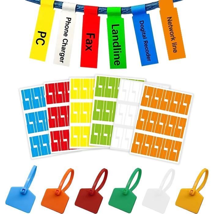 Etiquettes Identification de Câble,Etiquettes de Câbles Etanches ...