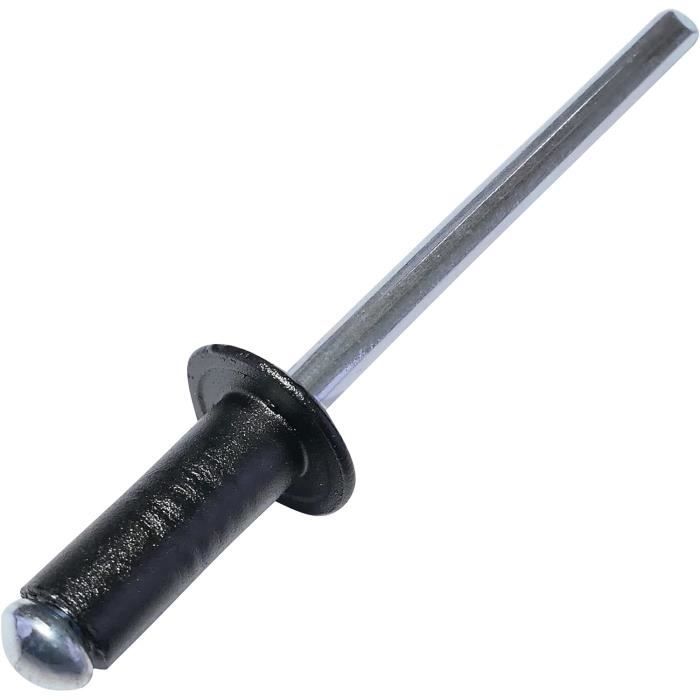 51Lot De 50 Rivets Aveugles Ø4X10 Mm Couleur Noir Foncé Ral 9005 - En ...