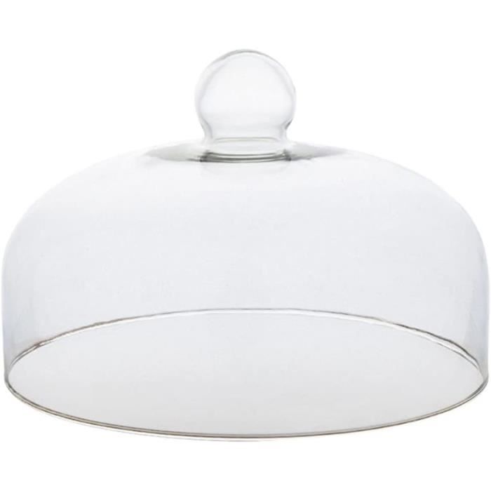 Cloche À Gâteau, Cloche À Fromage En Verre Transparent, Verre Rond ...