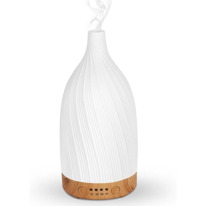 Diffuseur D'Huiles Essentielles En Céramique Blanche, Ultrasonique Humidificateur Diffuseur ...