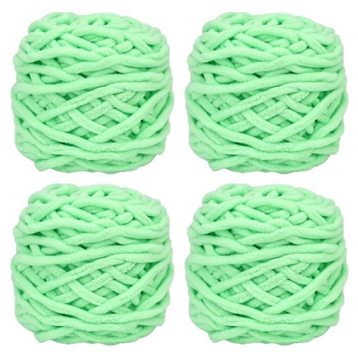 Fil de laine à tricoter 4x100 g pour crochet doux et épais projets ...