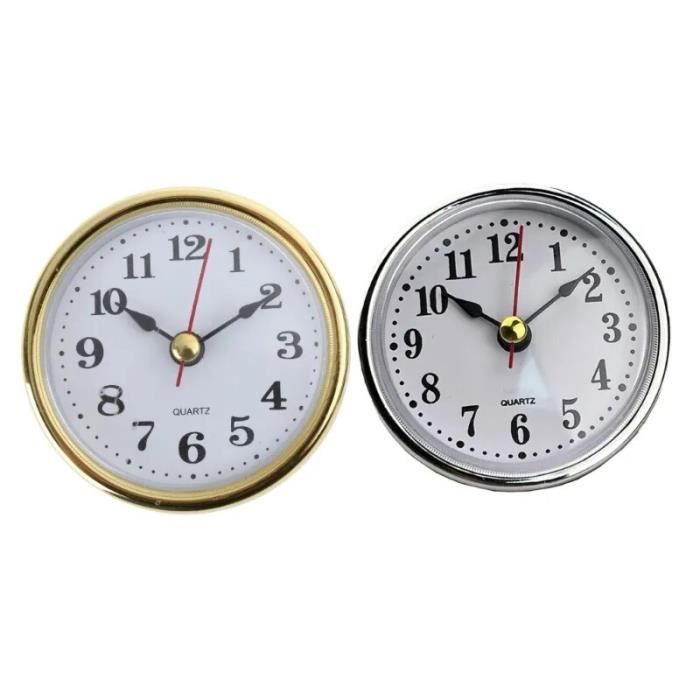 Mini horloge ronde avec chiffres arabes,bricolage pour la maison,tête d ...
