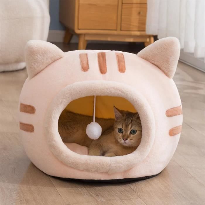 Niche d'intérieur pliable semi-fermée pour animaux de compagnie,maison ...