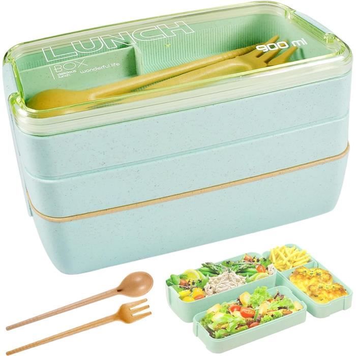 Lunchbox,1 Pièces Repas Boîtes À 3 Compartiments,Bento Lunch Box,Boite ...