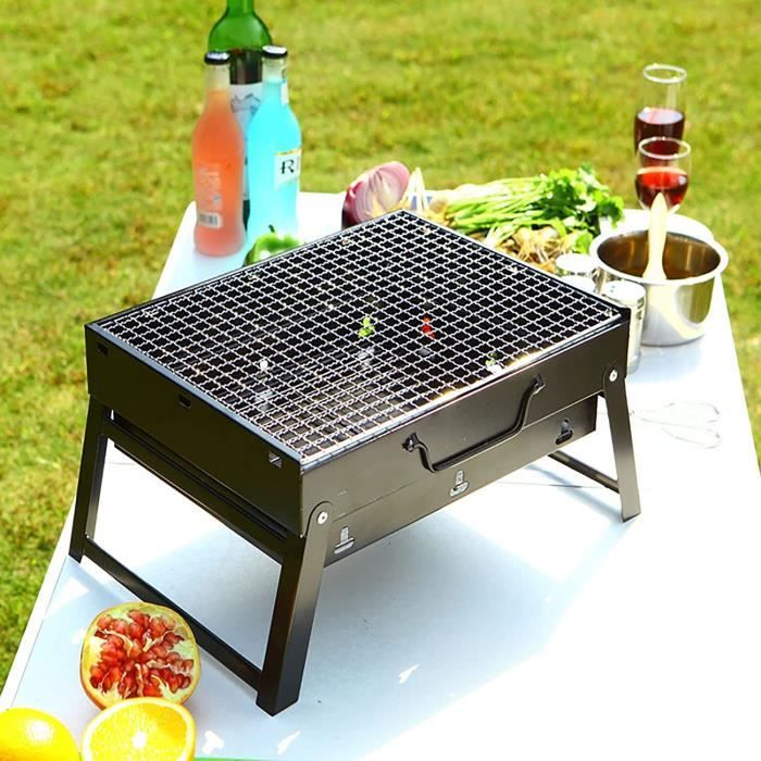 Mini barbecue au charbon de bois, portable, pour l'extérieur, jardin ...