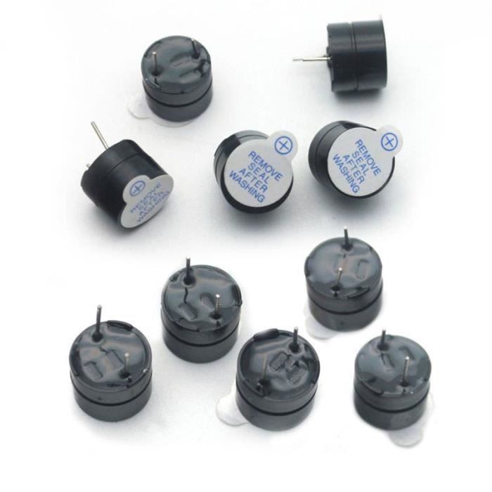 MINI BUZZER MAGNÉTIQUE ACTIF 5V 12MM, 10 Pièces, Longue Sonnerie ...
