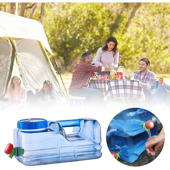 Bidon d'eau 10L - Camping - Réservoir d'eau avec Robinet - Plastique ...