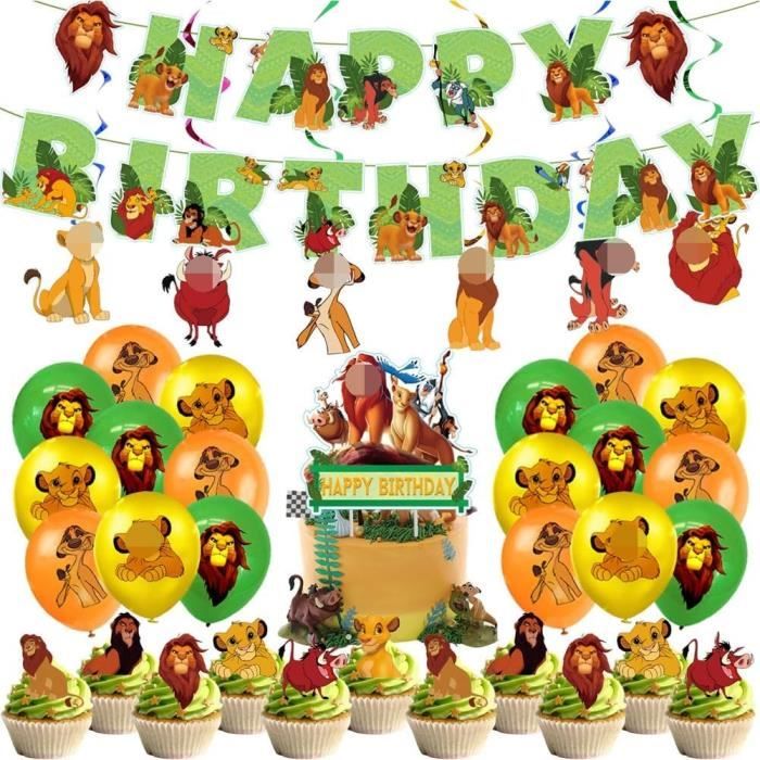 Decoration Anniversaire Lion, Anime Lion Thèmes Décorations, 50Pcs ...