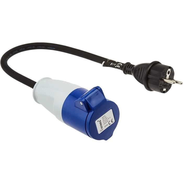 Eceec 40 Cm Adaptor Cable Schuko Plug To Cee Socket & Zenitech ...