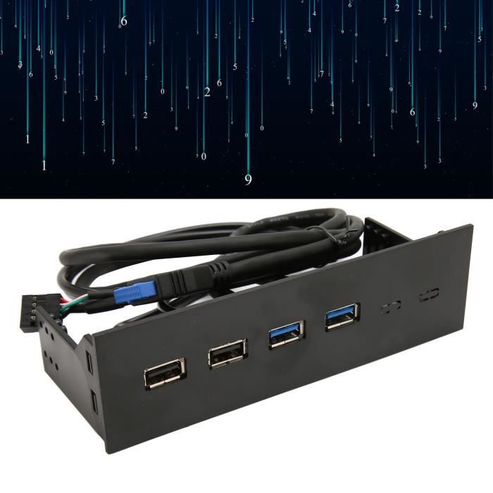 HUB USB - CIKONIELF - Panneau Avant - 4 Ports - USB 3.0 et 2.0 ...