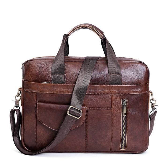 Valise Ou Bagage Vendu Seul CRAZE MUSZB Men Briefcase Leather Business ...