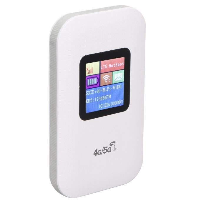 JIE Routeur Wifi 4G Point D'Accès Wifi Mobile 4G Avec Emplacement Pour Carte Sim, Appareils De ...