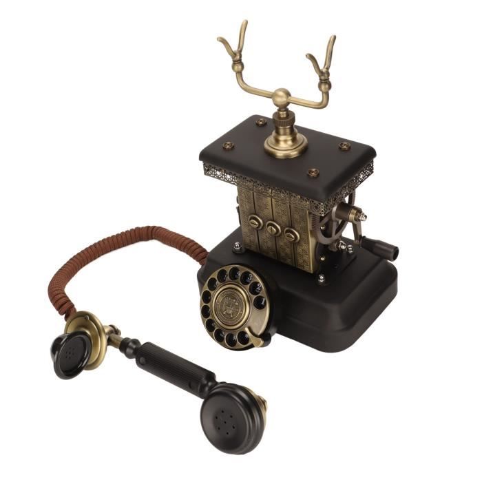 Fdit téléphone de bureau vintage Téléphone filaire antique composition ...