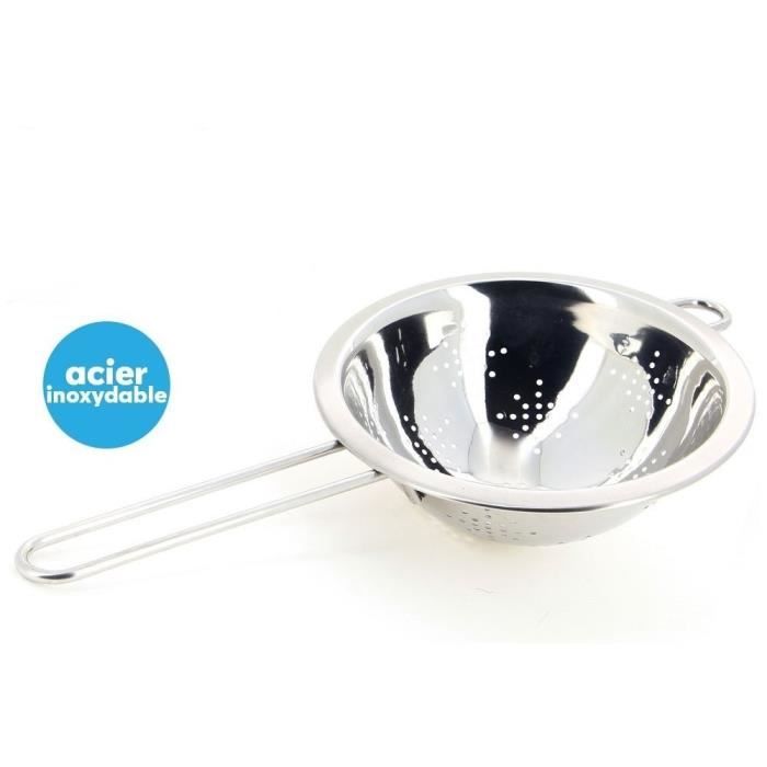 Passoire métallique avec manche- Dimension 18cm 9,915962 Argent ...