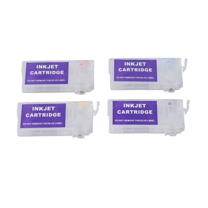 YUI cartouche d'imprimante Cartouche d'encre PP BK C M Y 4 couleurs ...