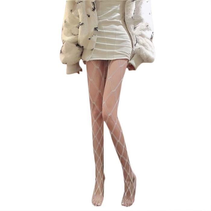 Bas - mis-bas,Collant Sexy en résille pour femmes et filles,collant ...