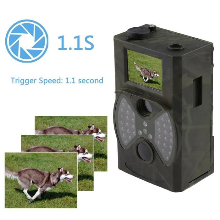 Caméra de chasse 2.0 pouces coloré LCD affichage infrarouge HD 12MP MMS GPRS PIR HC300M ...