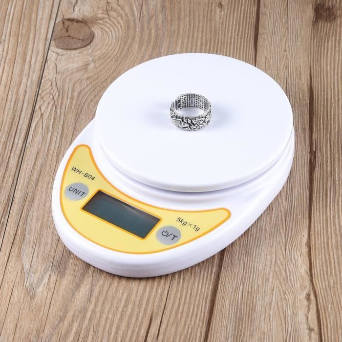 Asdr Balance de cuisine électronique numérique LCD WH-B04 de 5kg - 1g ...