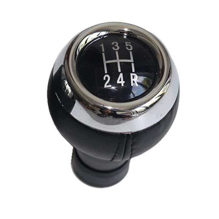 12345R speed knob -Levier de changement de vitesse en Chrome et cuir ...