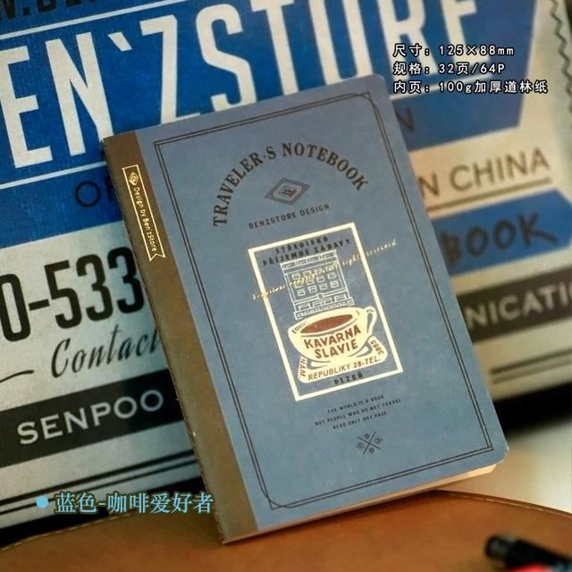 CAHIER,Blue blank passport--série Vintage 8 modèles de recharges de ...