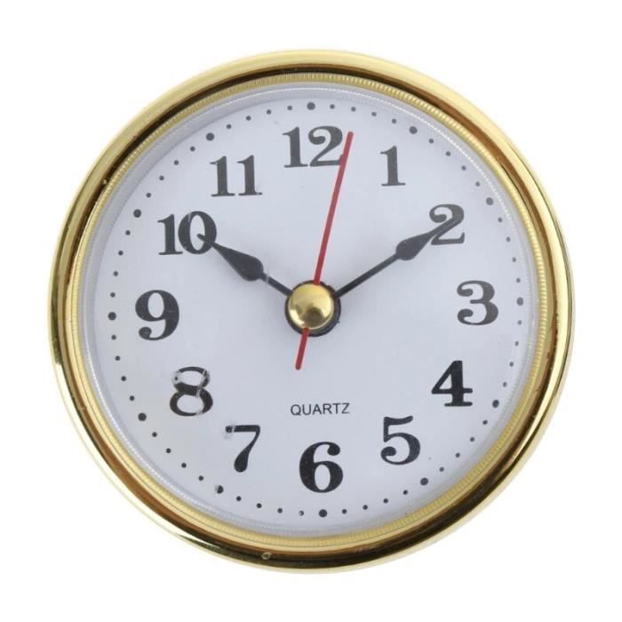 Mini horloge ronde avec chiffres arabes,bricolage pour la maison,tête d ...