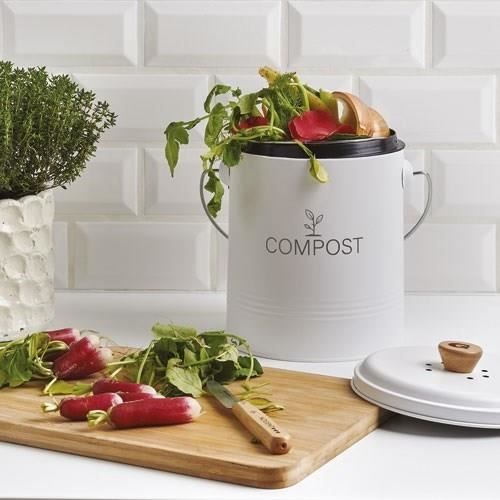 Seau à compost - GUILLOUARD - Rond - Capacité 4,5L - Avec seau ...