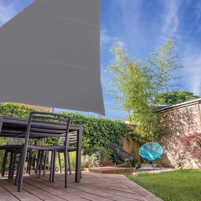 Voile d’ombrage Triangle diffuseur d’Ombre Protection Soleil Balcon ...
