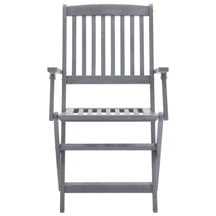 "SWEETY" Chaises pliables d'extérieur lot de 2 et coussins Bois d ...