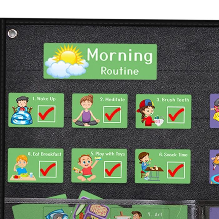 Tableau d'horaire visuel pour les enfants Tableau des tâches ménagères ...