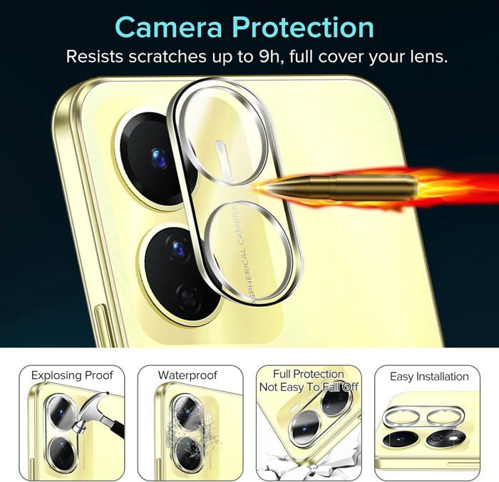 Pack De 3 Film De Protection D‘Écran En Verre Trempé Pour Vivo Y16 Avec ...