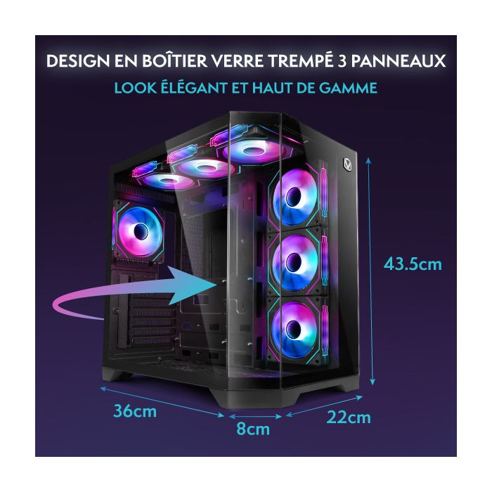 Vibox PC Gamer • AMD Ryzen 7 9800X3D • Nvidia RTX 5080 16 Go • 32 Go ...