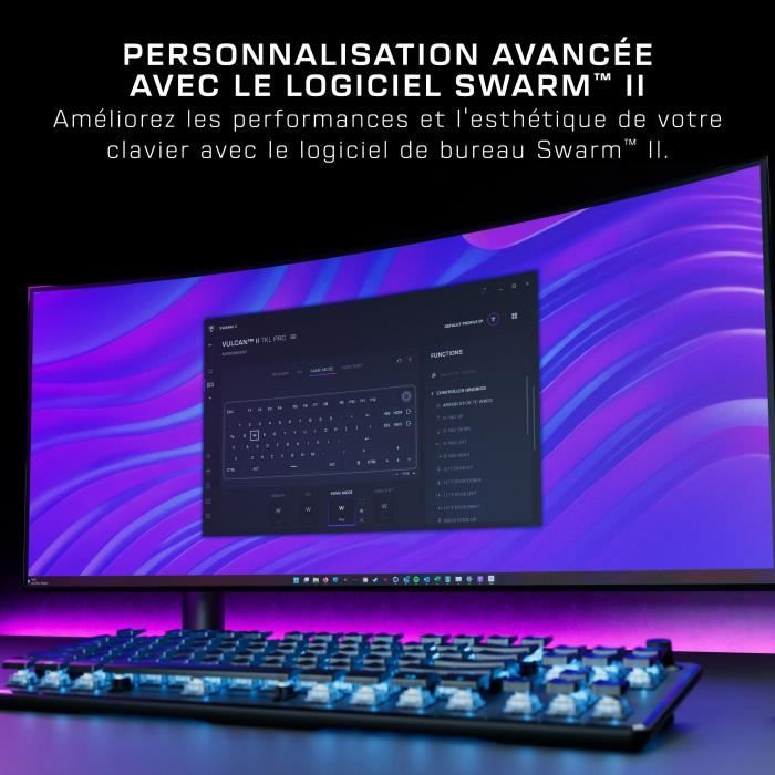 Clavier gaming RGB mécanique magnétique - TURTLE BEACH - Vulcan II TKL ...