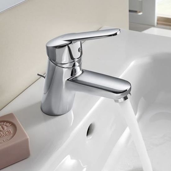 Mitigeur lavabo Roca Victoria - Monotrou - Fixe - Chromé - Cartouche ...