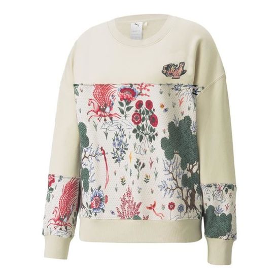 Sweat Beige Femme Puma Liberty Flours Beige - Cdiscount Prêt-à-Porter