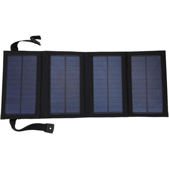 Chargeur Solaire Portable, Panneau Solaire 10W - 5V Smart Batterie Solaire Monocristalline ...