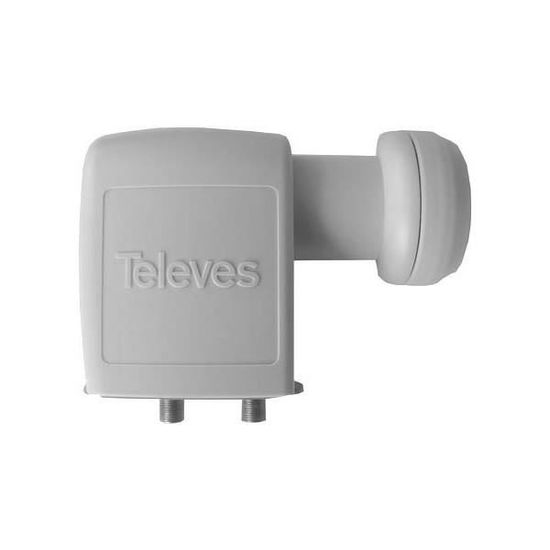 TELEVES LNB Twin Televes High Gain Universel 40mm Ultra HD 3D Gris ...