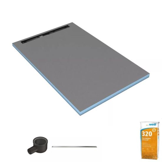 Receveur de douche à carreler 120x80cm WEDI Fundo Riolito Neo ...