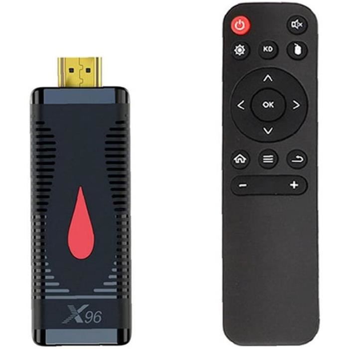 Android 10 tv box, mini tv stick 1 go x96 s400 8 go wifi décodeur ...