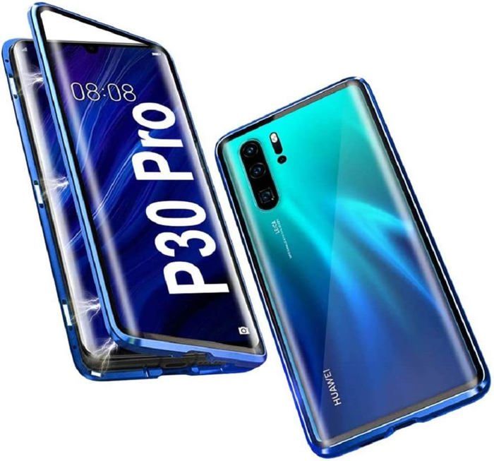 Étui Magnétique en Métal pour Huawei P30 Pro avec Protection Complète ...