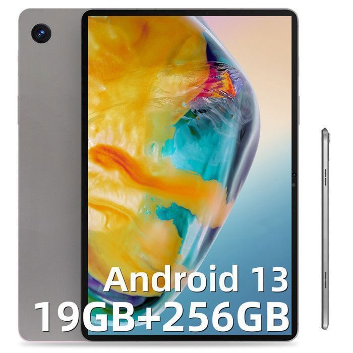 Tablette Tactile 10 Pouces Android 13 - 19 Go RAM - 256 Go ROM - TF 1To - Caméra 5+8MP IPS ...